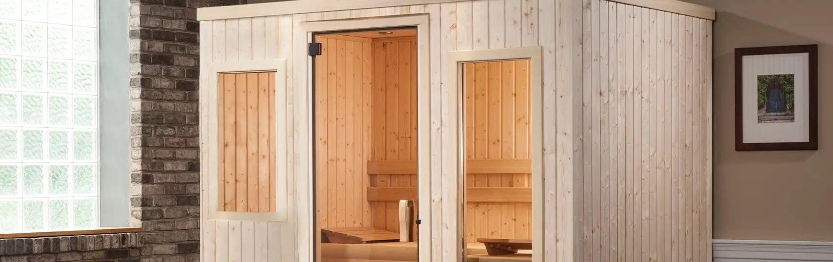 Custom Built Free-Standing Traditional Indoor Saunas, by Finnleo